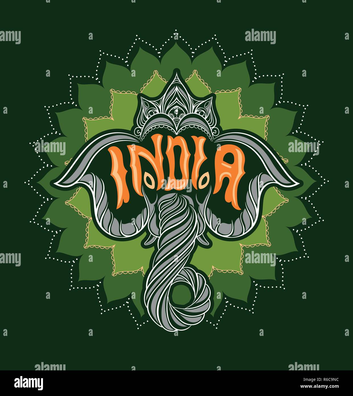 Vintage hindu art indian Stock Vector Images - Alamy