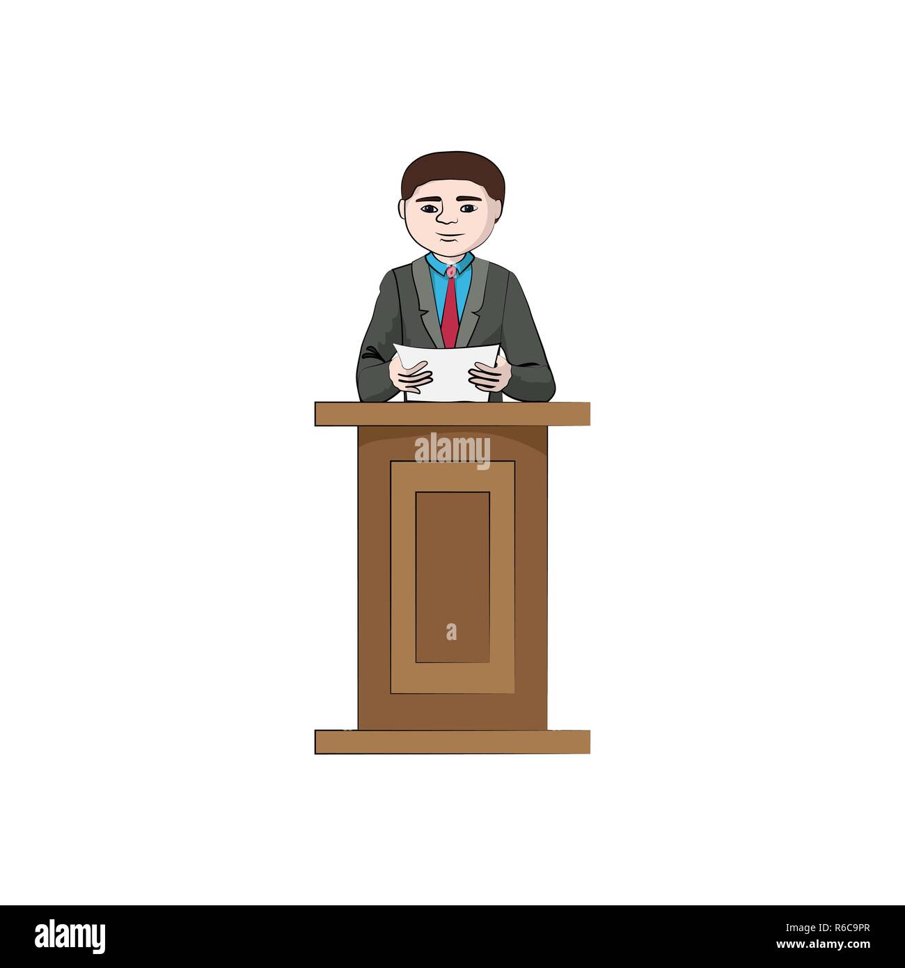 Guy on stage Stock Vector Images - Alamy