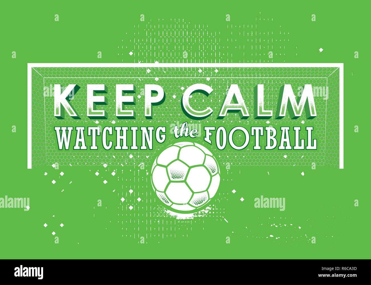 Lettering poster Keep calm watching the football Stock Vector Image ...