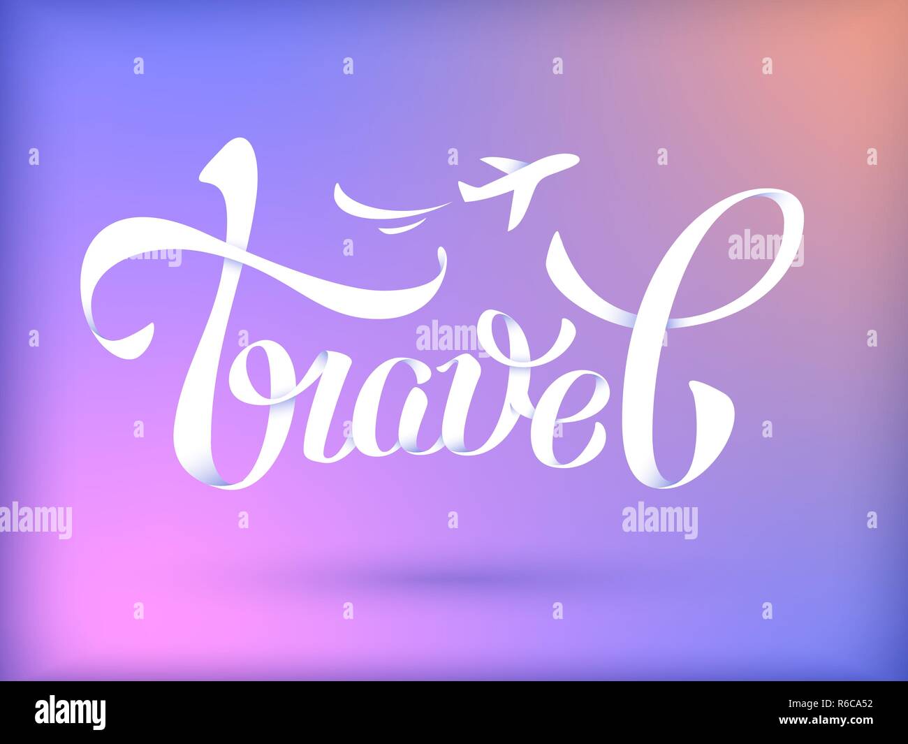 Travel hand lettering Stock Vector Image & Art - Alamy