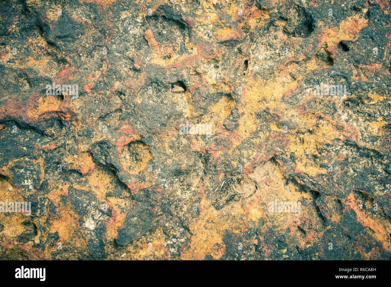 Laterite Stone Texture or Stone Background for Design in Vintage Tone ...