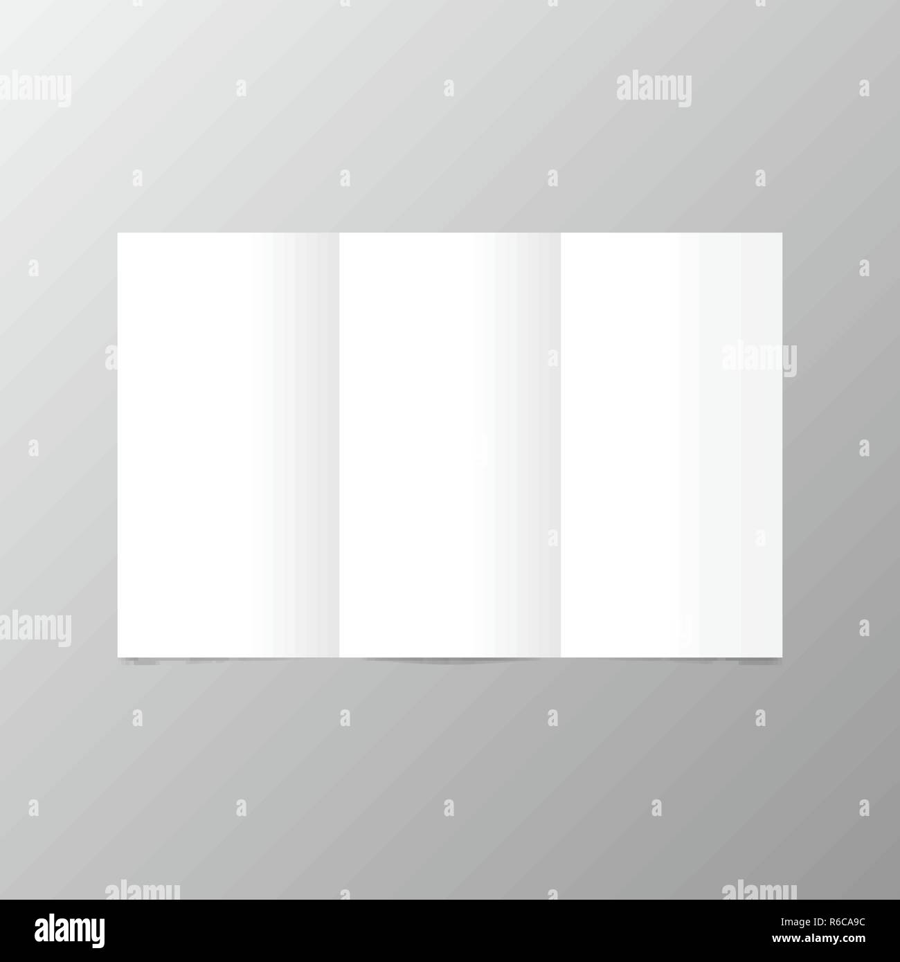 Layout postcard with open blank pages. Vector illustration Stock Vector ...