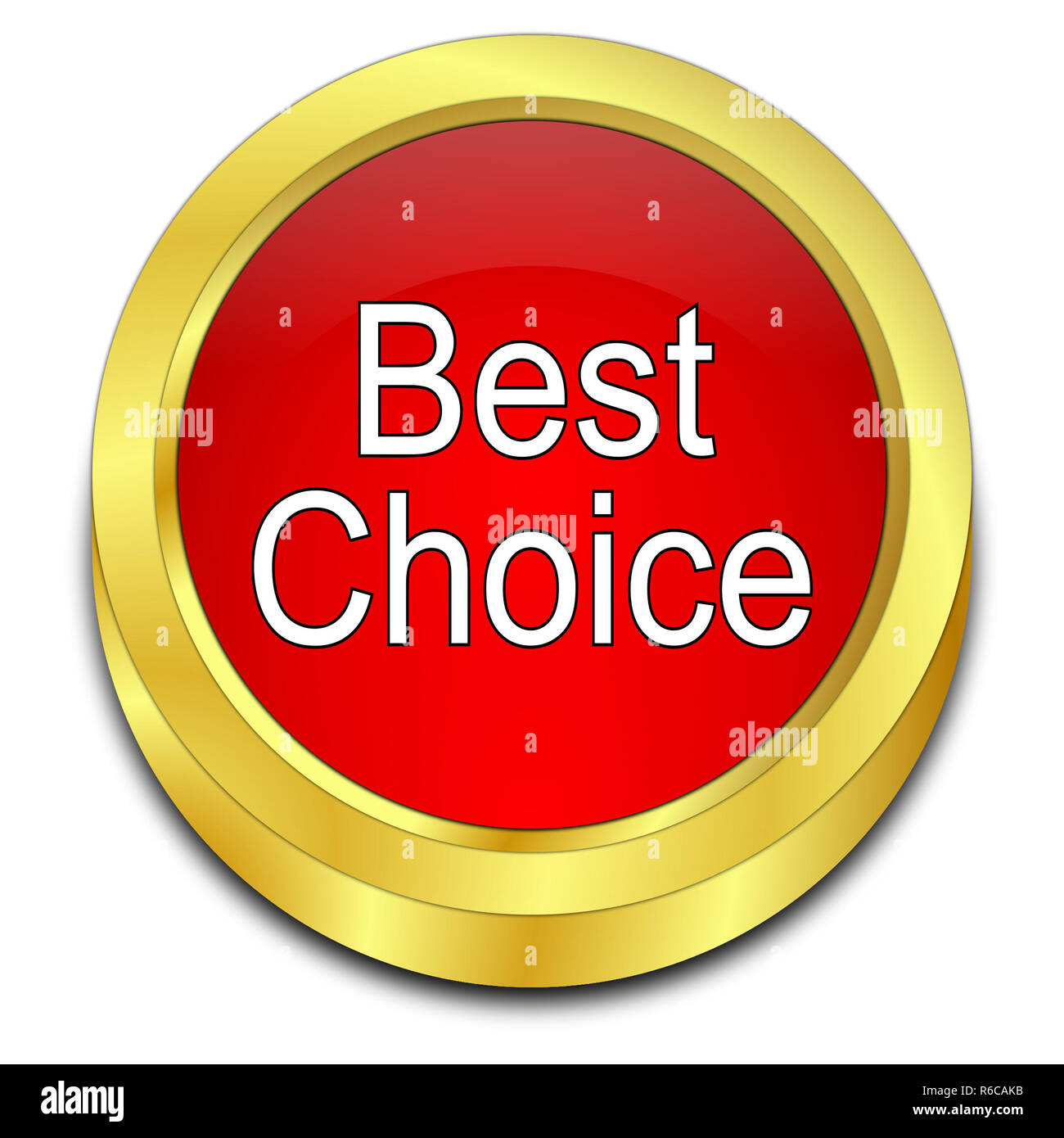 red Best Choice button - 3D illustration Stock Photo - Alamy