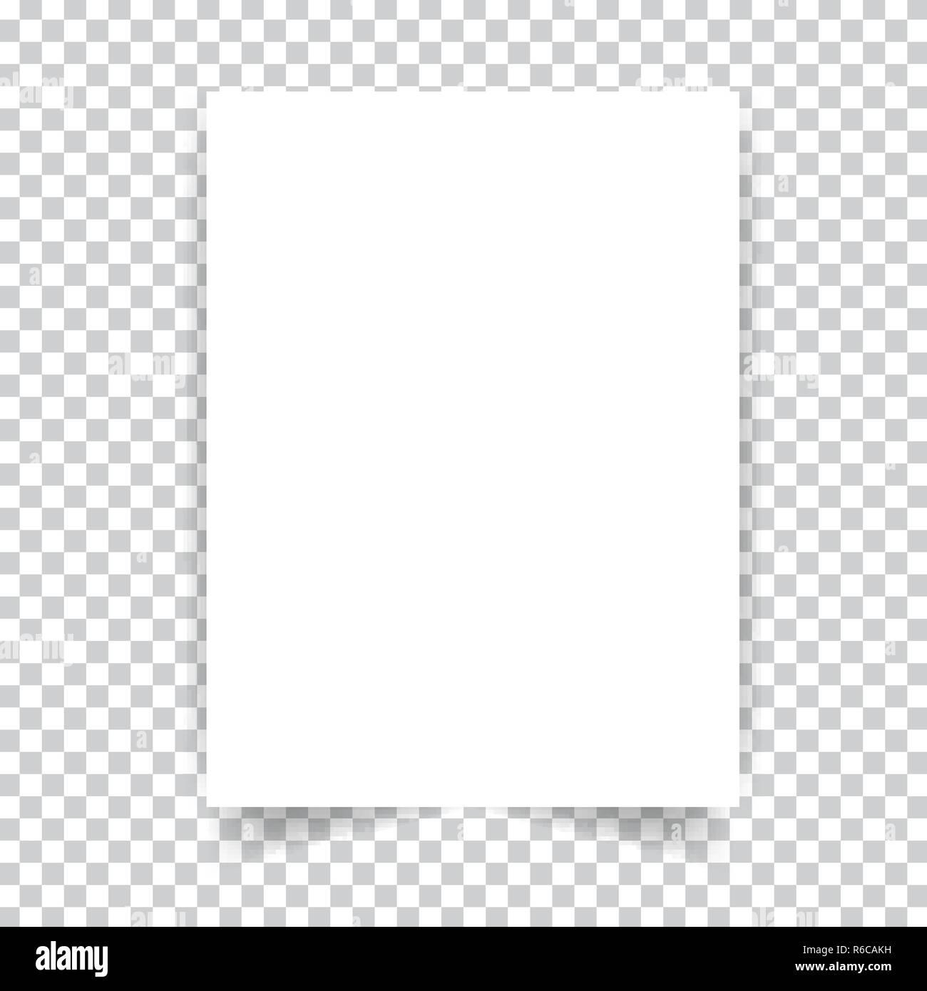 White realistic paper page. Vector illustration Stock Vector Image ...