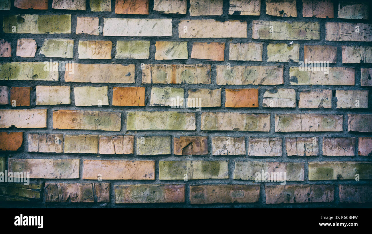 Block brick old gradient wall close-up texture Stock Photo - Alamy
