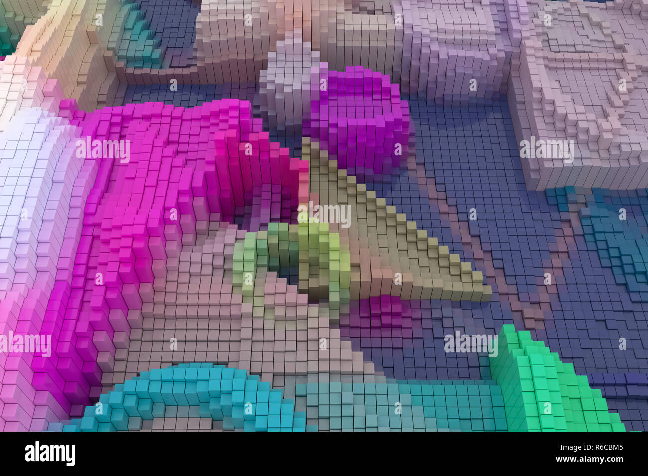 Shape composition, block, geometric structure. Decorative ...