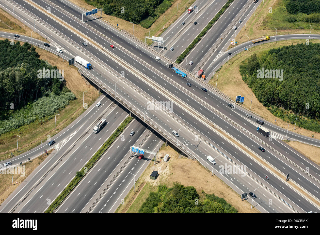 two highways cross each other Stock Photo - Alamy