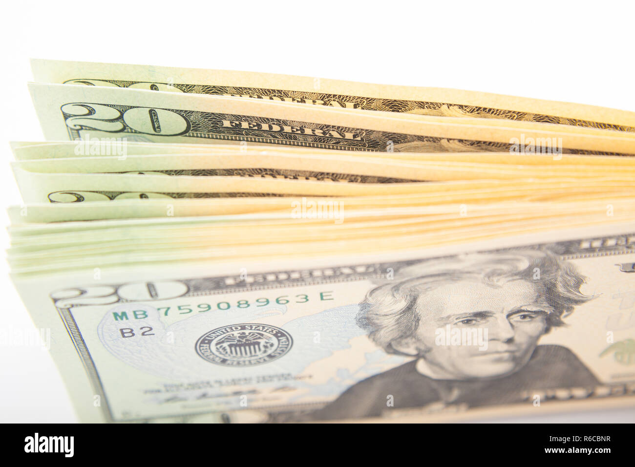 American 20 Dollar Bank notes Stock Photo - Alamy