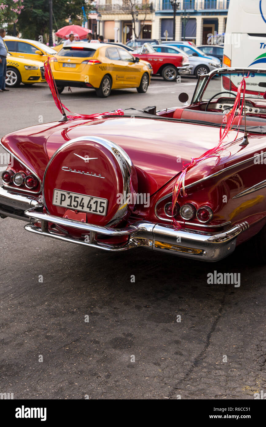 Fancy Old Cars - editorial image - Havana, Cuba. Colorful classic 1950 ...