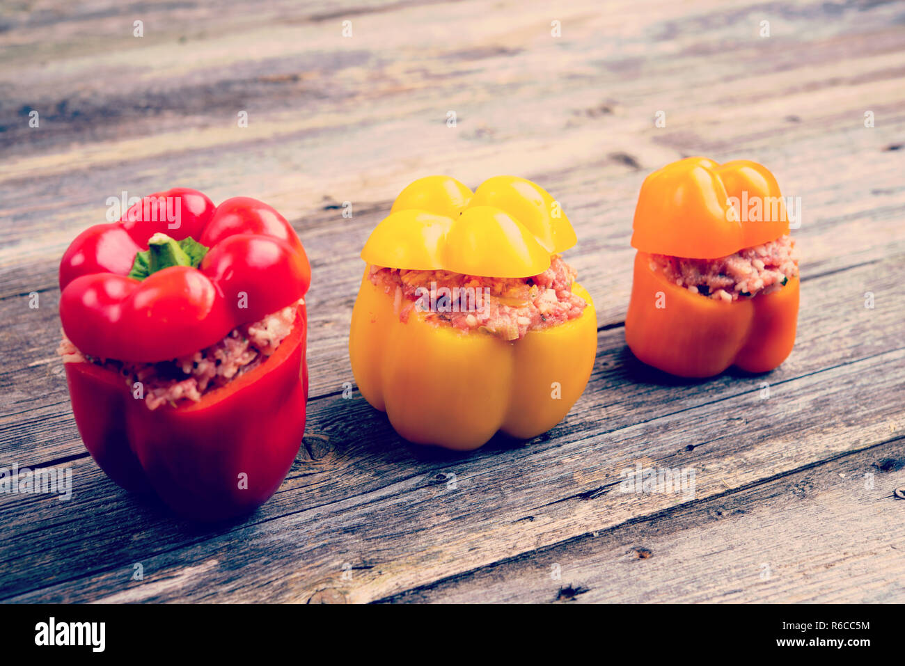 Raw stuffed peppers ground hi-res stock photography and images - Alamy