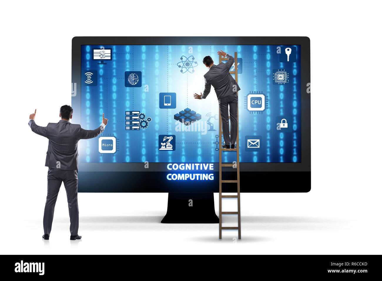 Cognitive computing concept as modern technology Stock Photo - Alamy