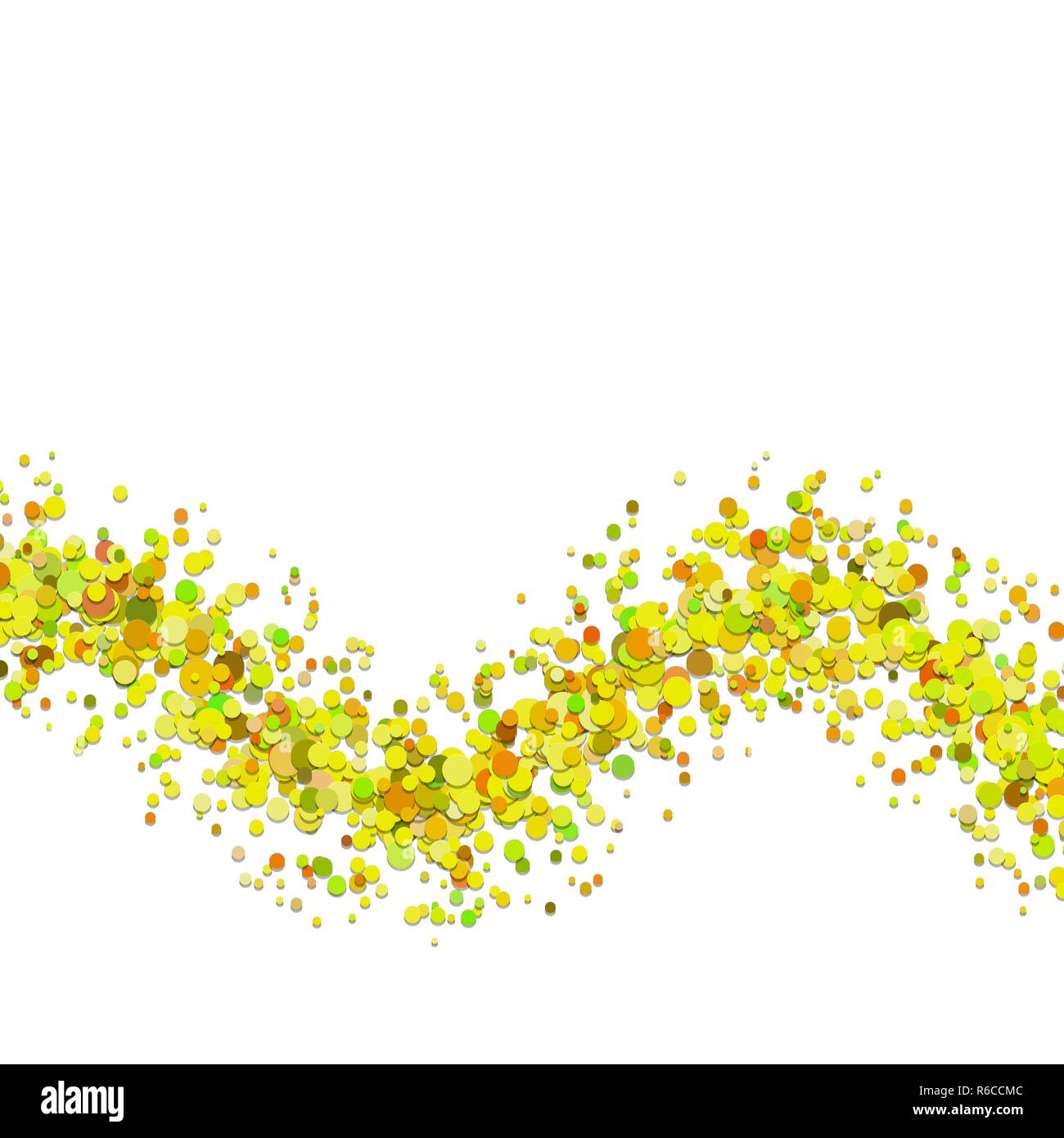 Abstract blank wavy dispersed confetti dot background - vector design ...