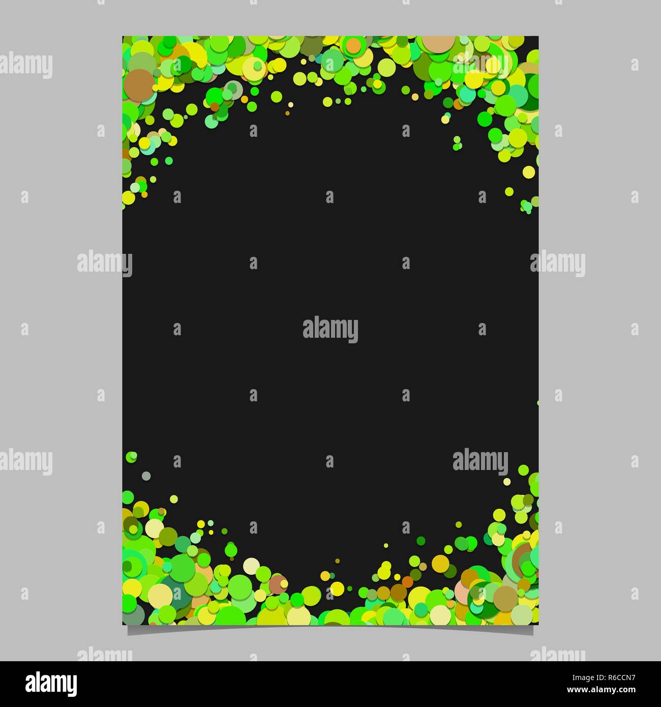 Blank scattered confetti dot poster background - vector stationery ...