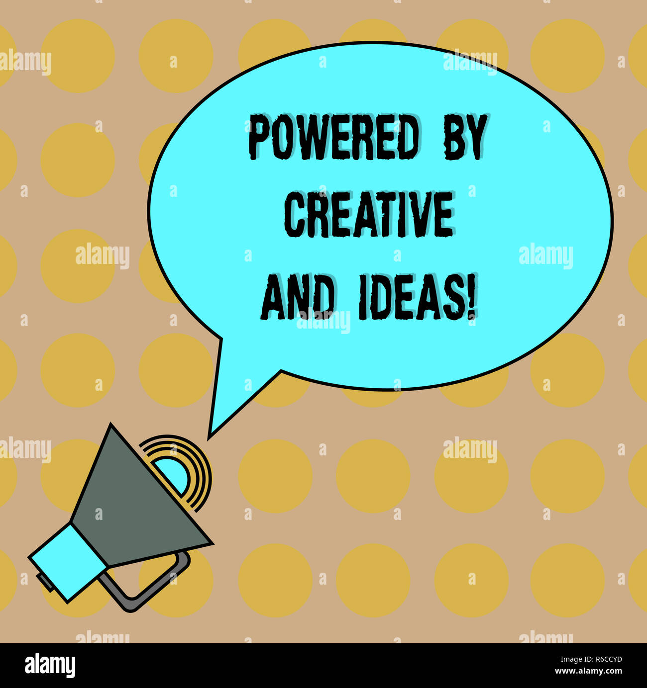 Conceptual hand writing showing Powered By Creative And Ideas. Business ...