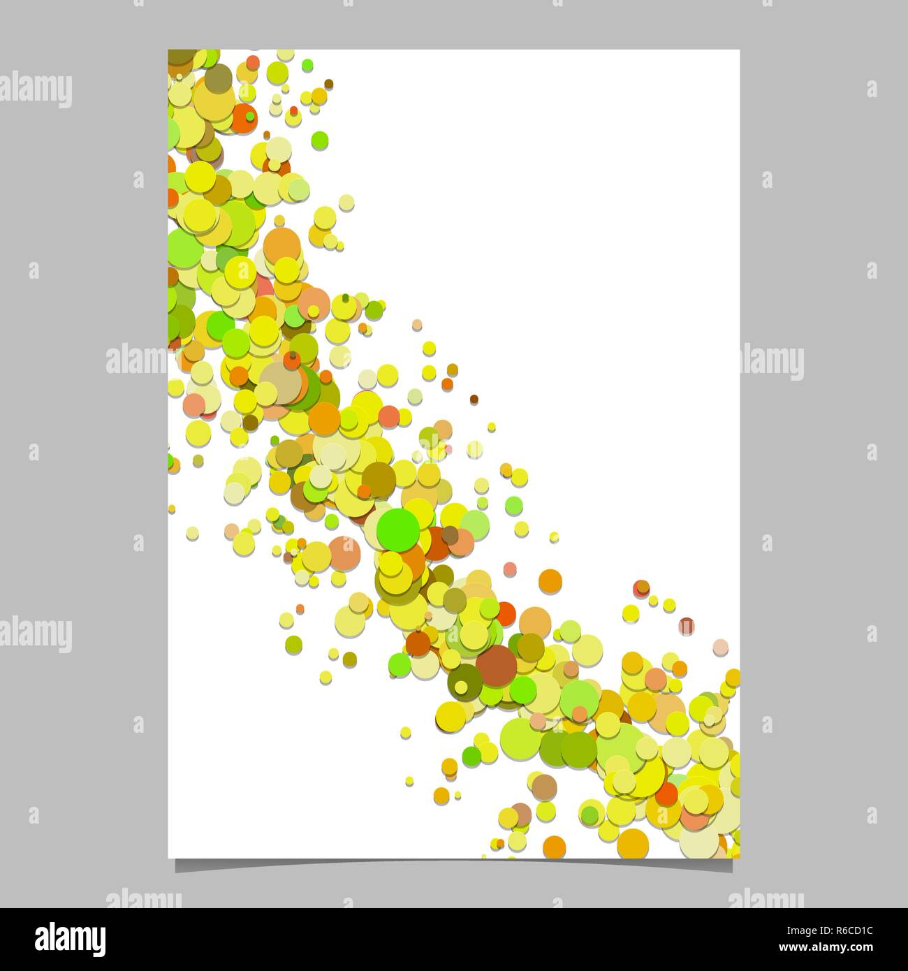 Blank abstract curved confetti poster background template from ...