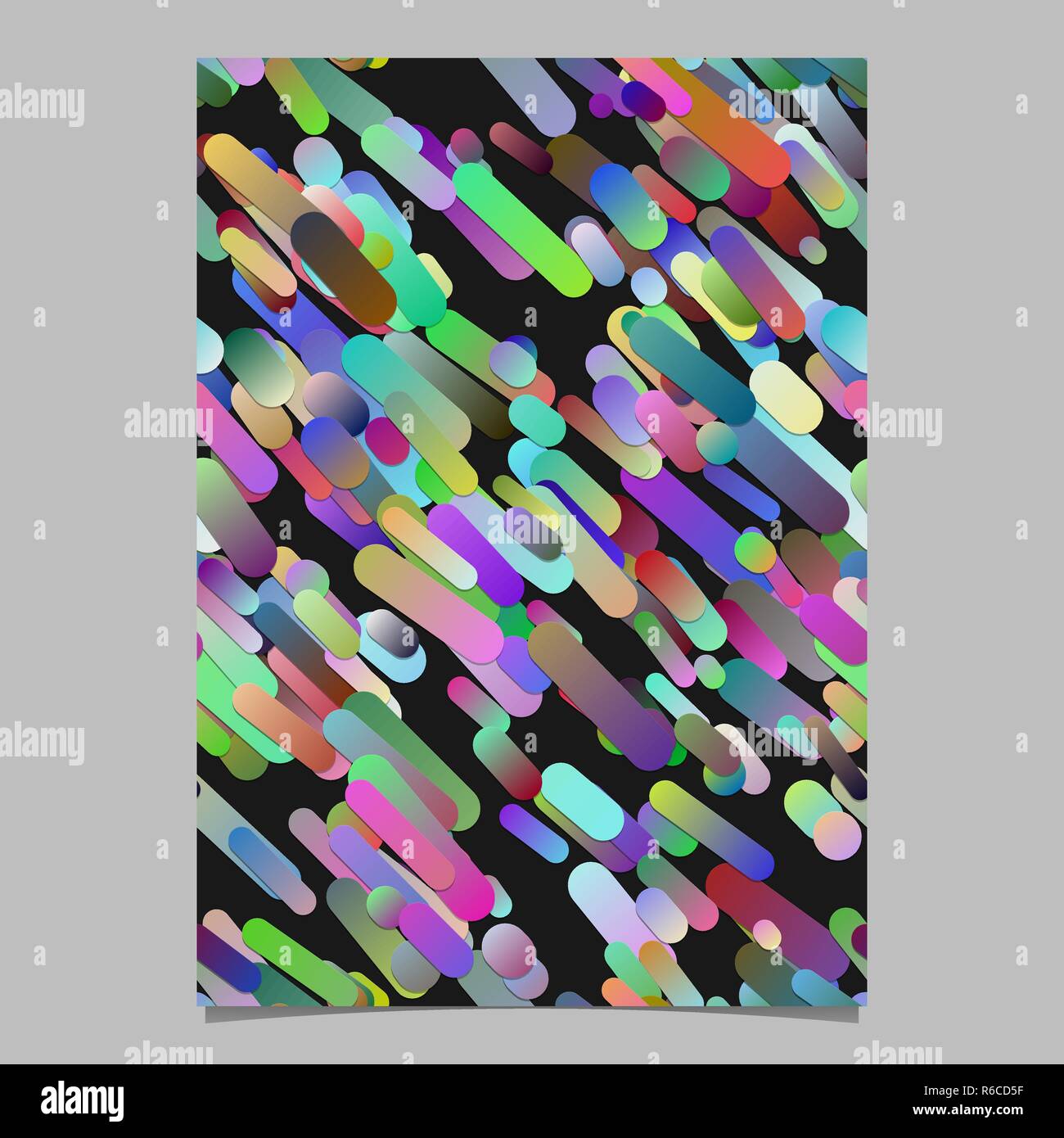 Colorful abstract diagonal gradient rounded stripe pattern card background template Stock Vector ...
