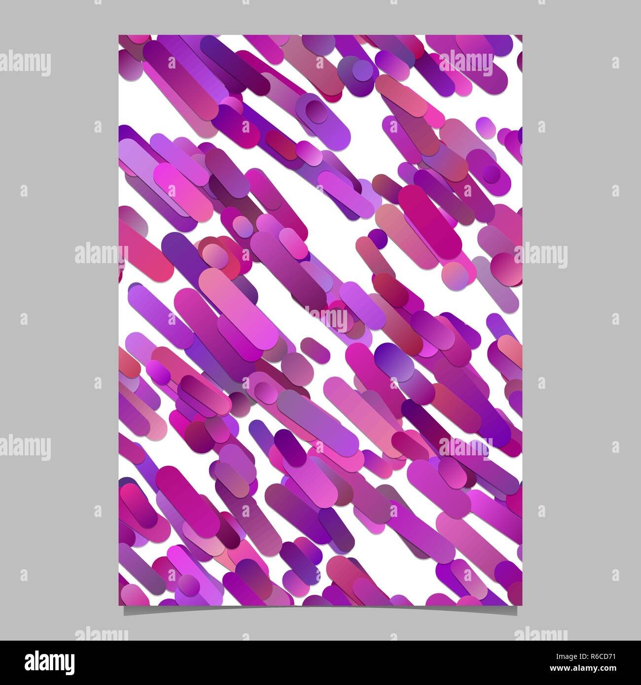 Purple trendy abstract gradient diagonal rounded stripe pattern poster background Stock Vector ...