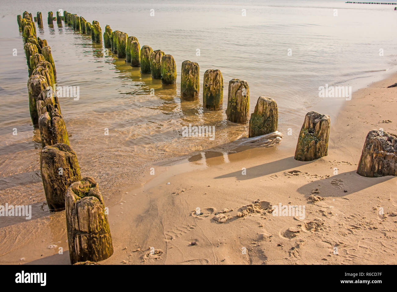 Groin In The Baltic Sea Stock Photo - Alamy