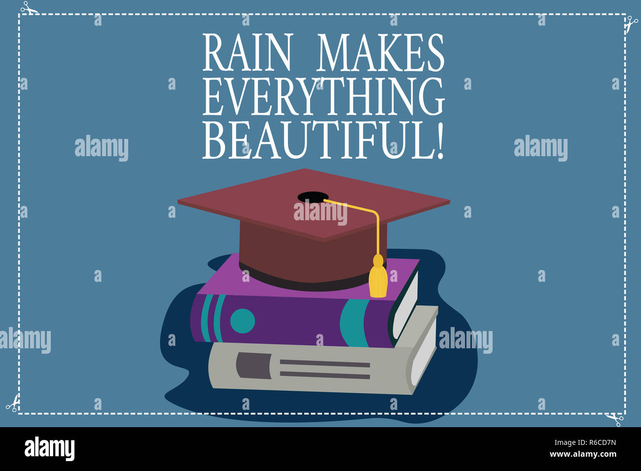 Word writing text Rain Makes Everything Beautiful. Business concept for ...