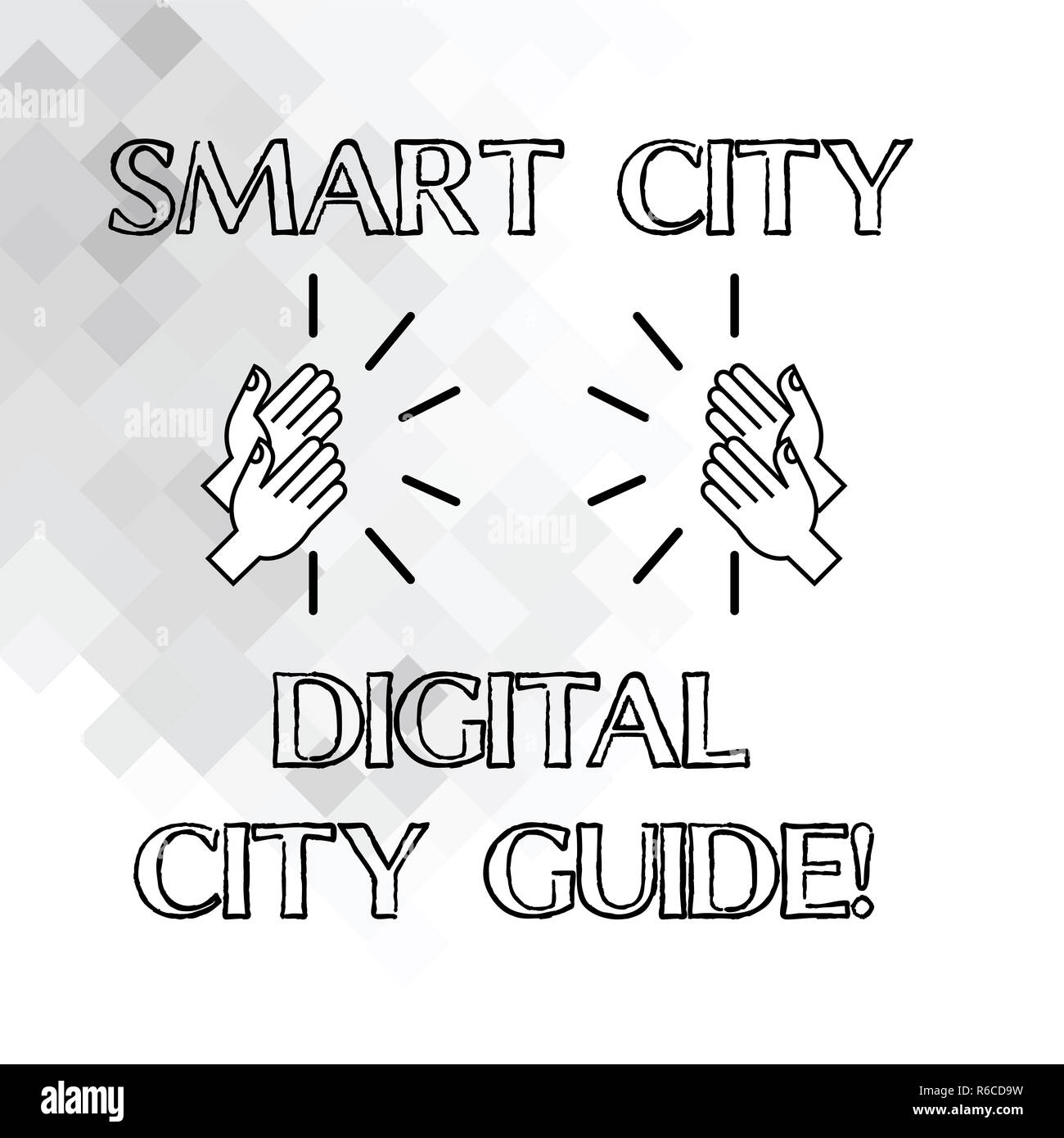 Handwriting text writing Smart City Digital City Guide. Concept meaning ...