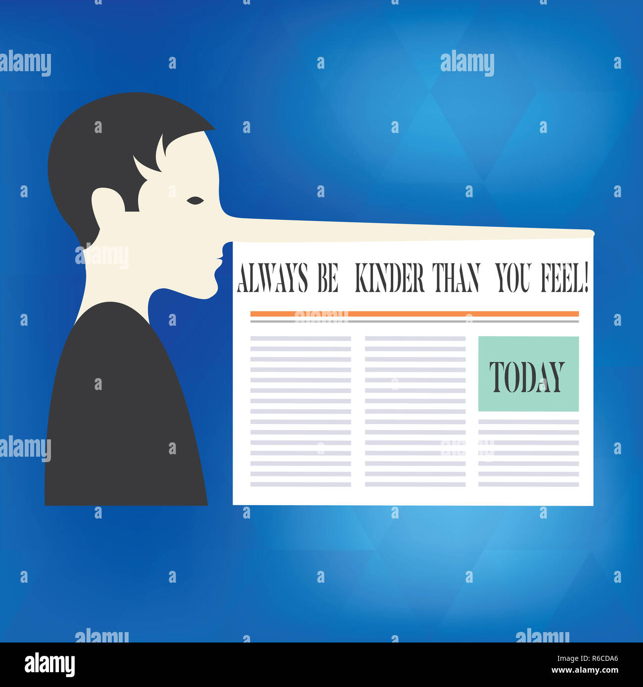 Word writing text Always Be Kinder Than You Feel. Business concept for ...