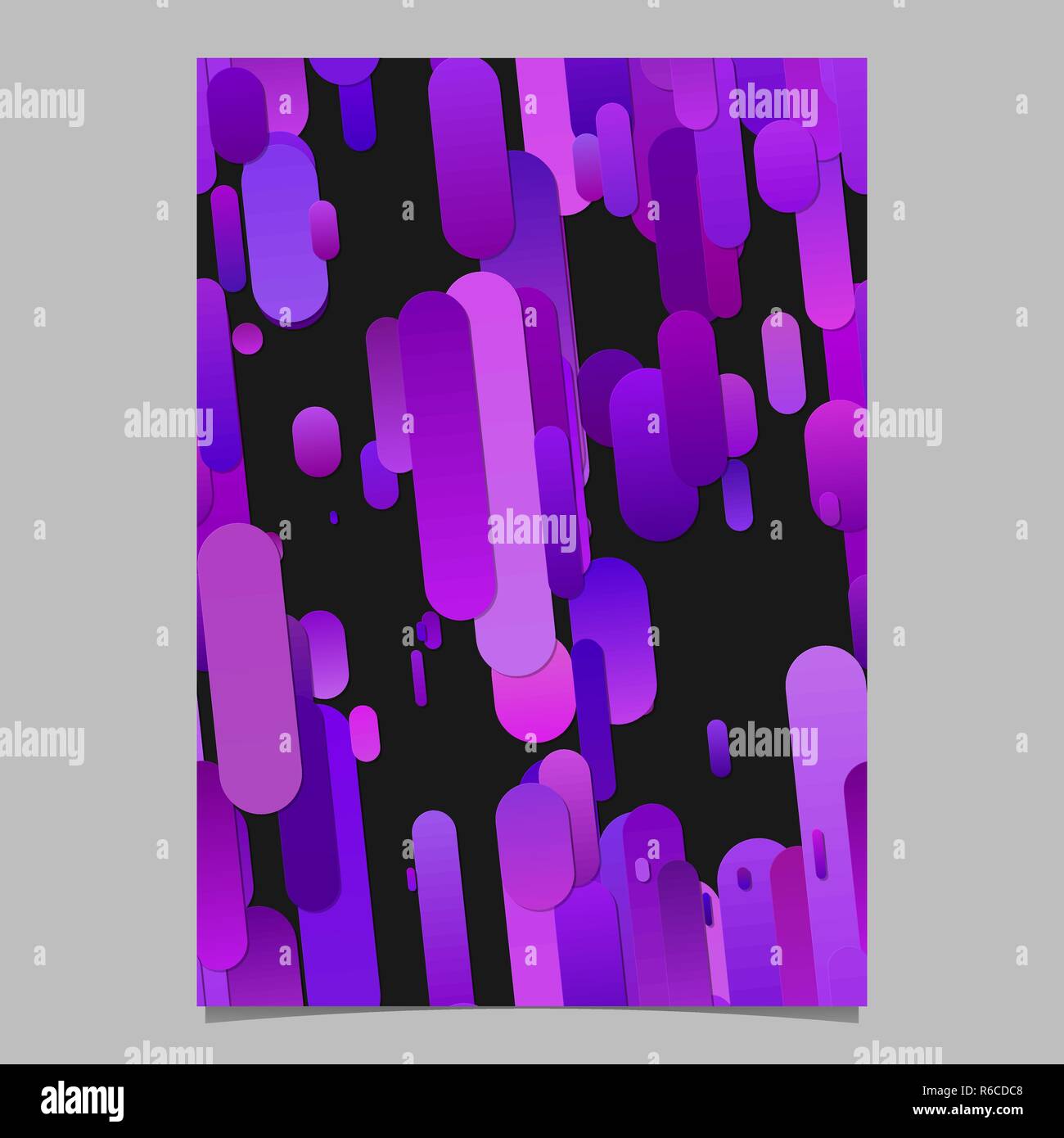 Purple trendy gradient rounded stripe pattern page background template Stock Vector Image & Art ...