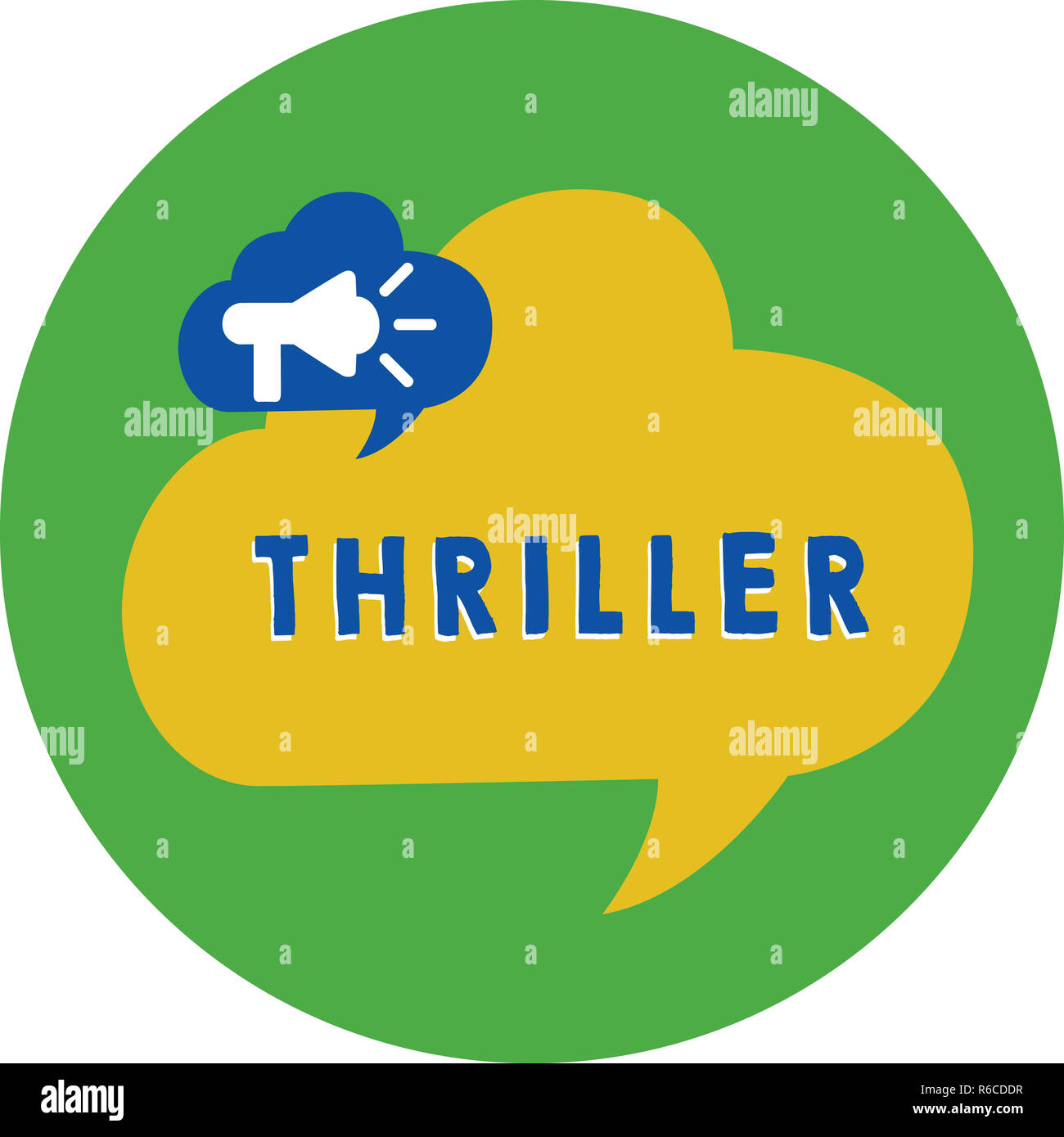 Word writing text Thriller. Business concept for novel play or film ...