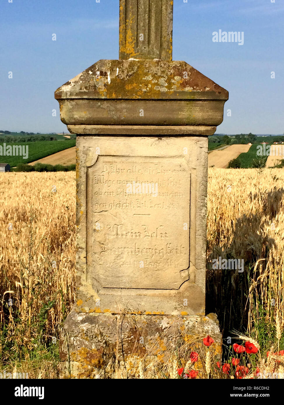 Cross In Cornfield Stock Photo - Alamy