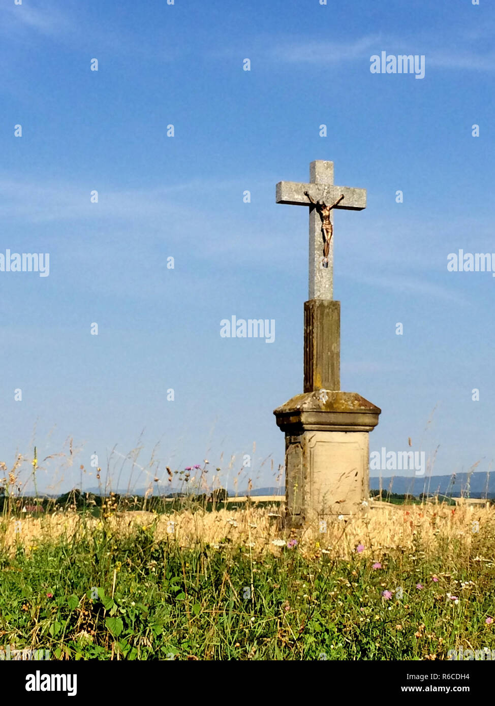 Christian cross wheat hi-res stock photography and images - Alamy