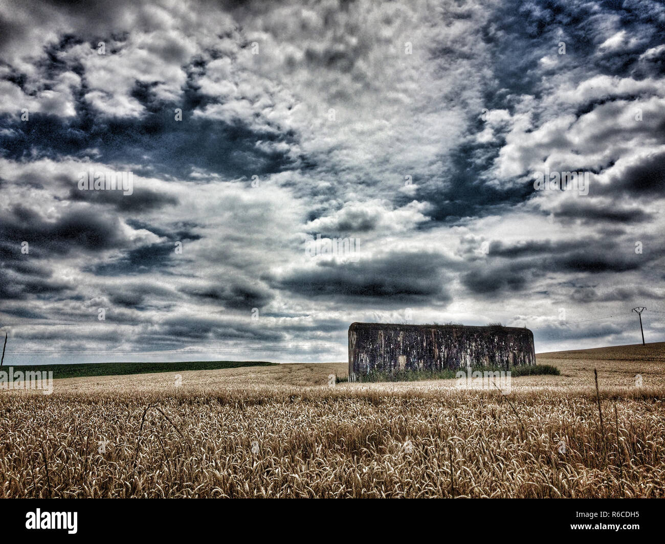 Bunker Of Ww2 In France, Alsace Stock Photo - Alamy