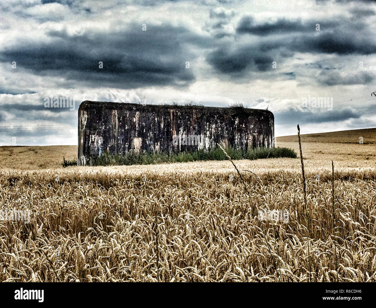 Bunker Of Ww2 In France, Alsace Stock Photo - Alamy