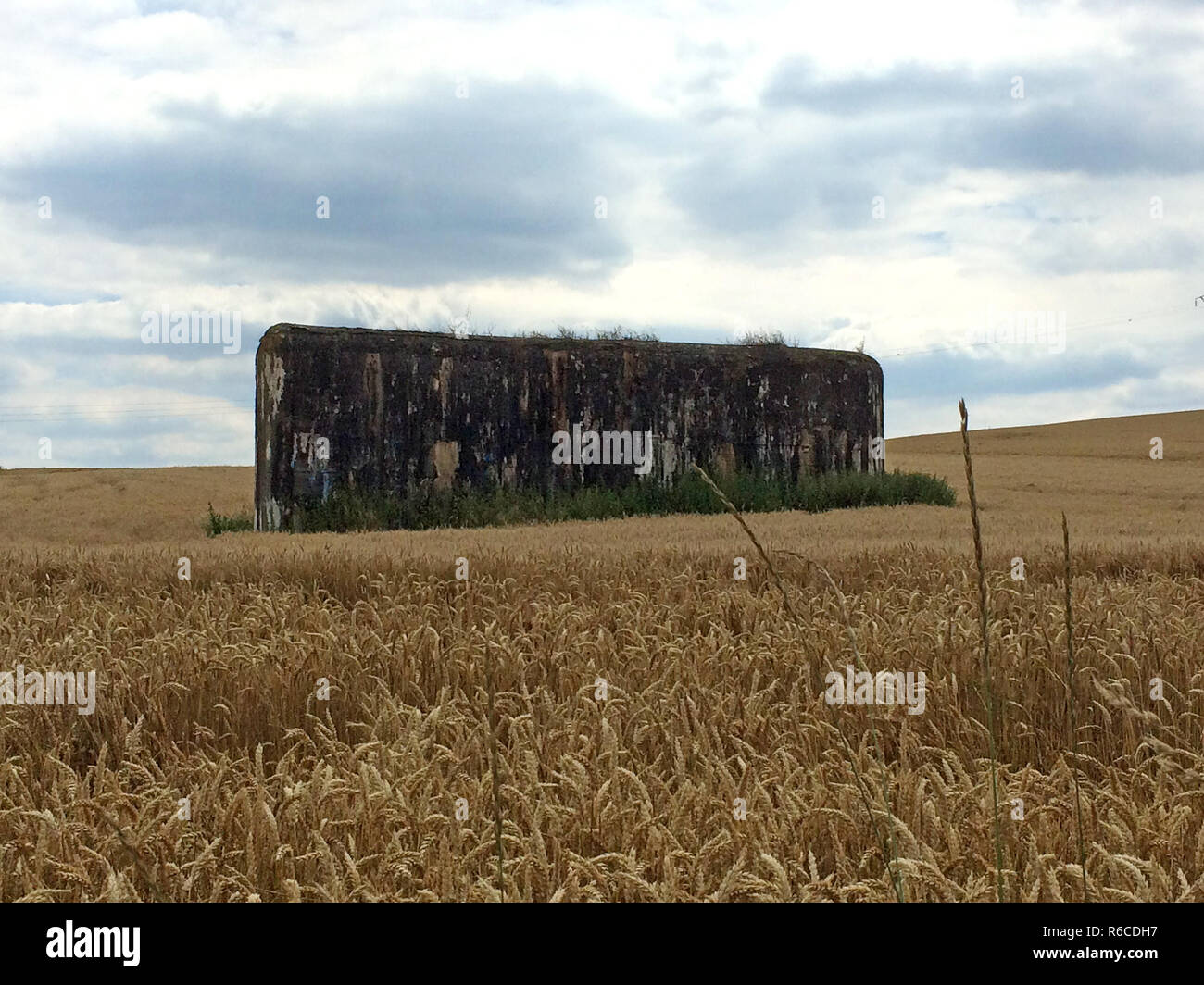 Bunker Of Ww2 In France, Alsace Stock Photo - Alamy