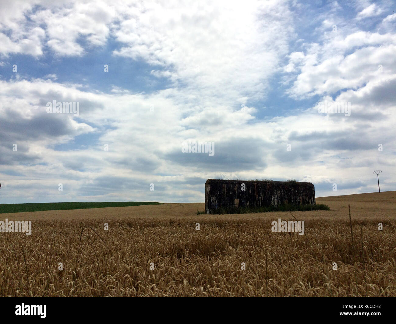 Bunker Of Ww2 In France, Alsace Stock Photo - Alamy