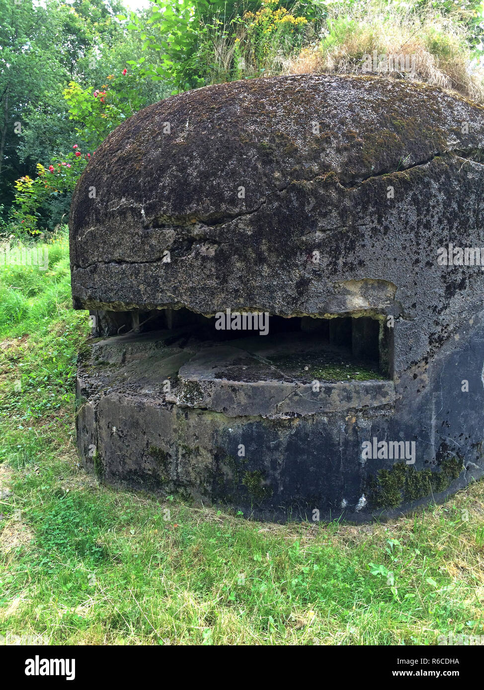 Bunker Of Ww2 In France, Alsace Stock Photo - Alamy