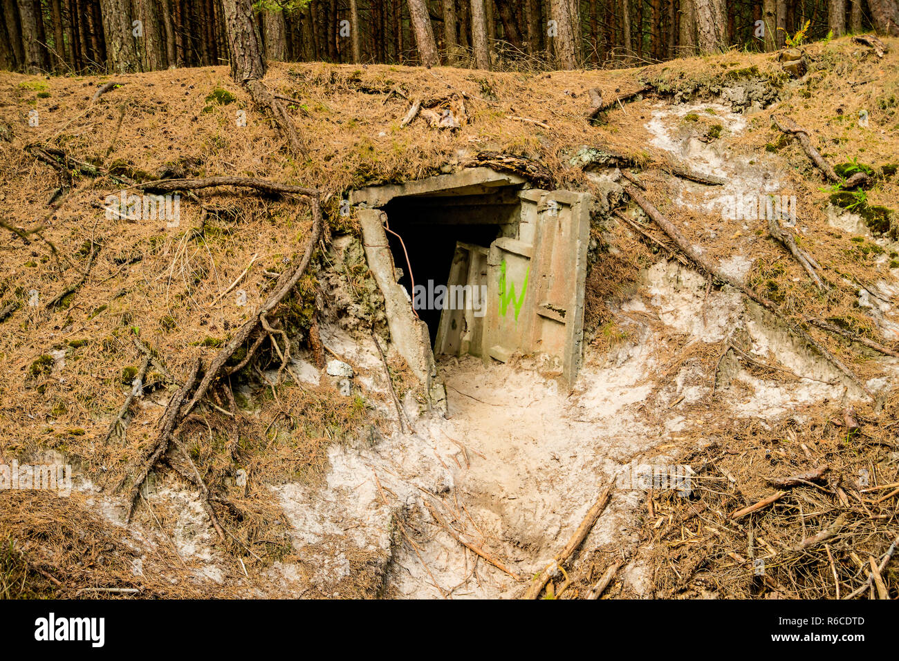 Bunker Of Ww2 In Poland Stock Photo - Alamy