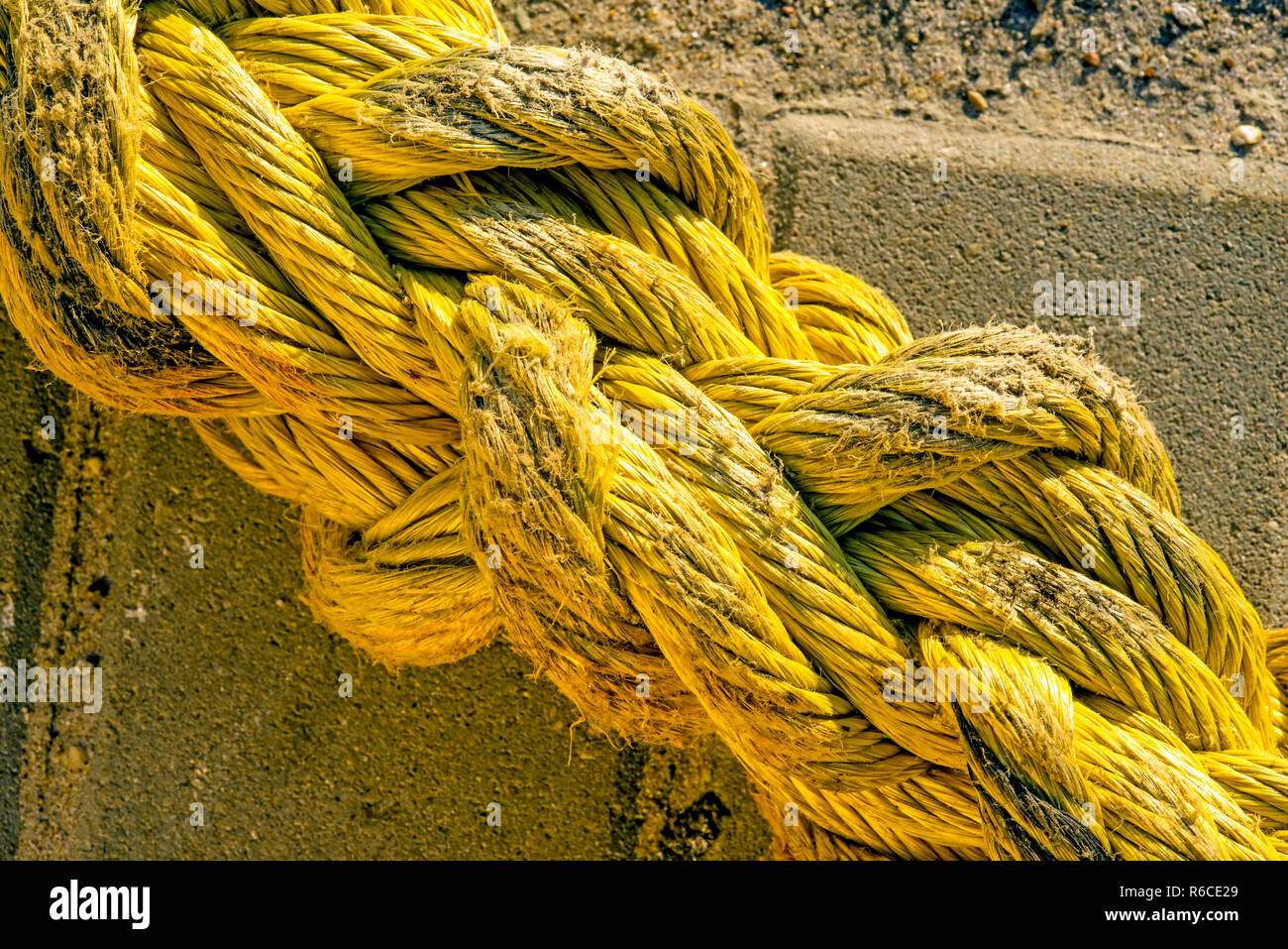 Thick, Braided Ship Rope Stock Photo - Alamy