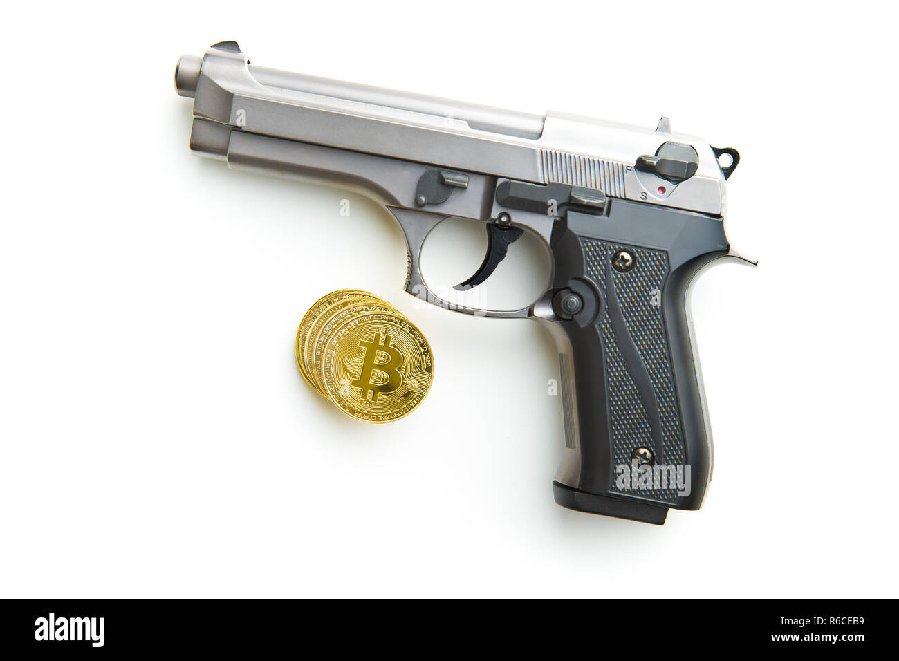 Money gun currency symbol Cut Out Stock Images & Pictures - Alamy