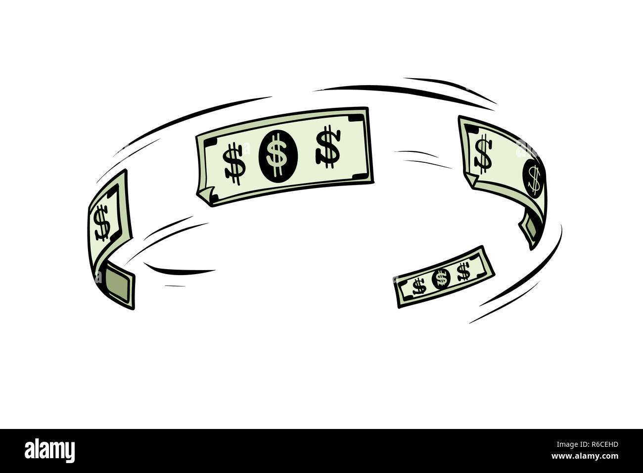 Currency circulation money exchange Cut Out Stock Images & Pictures - Alamy