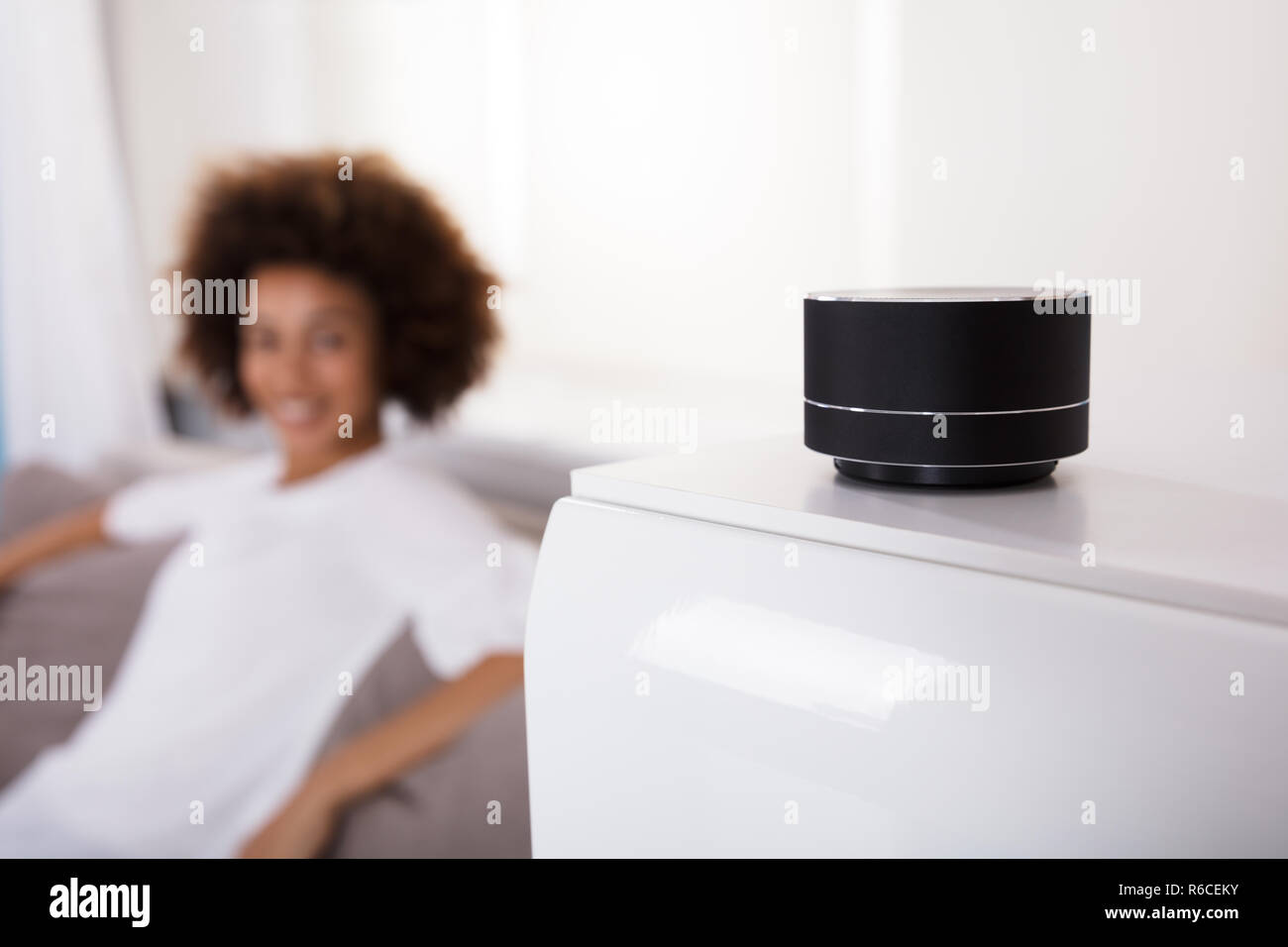 Close-up Of Wireless Speaker Stock Photo - Alamy
