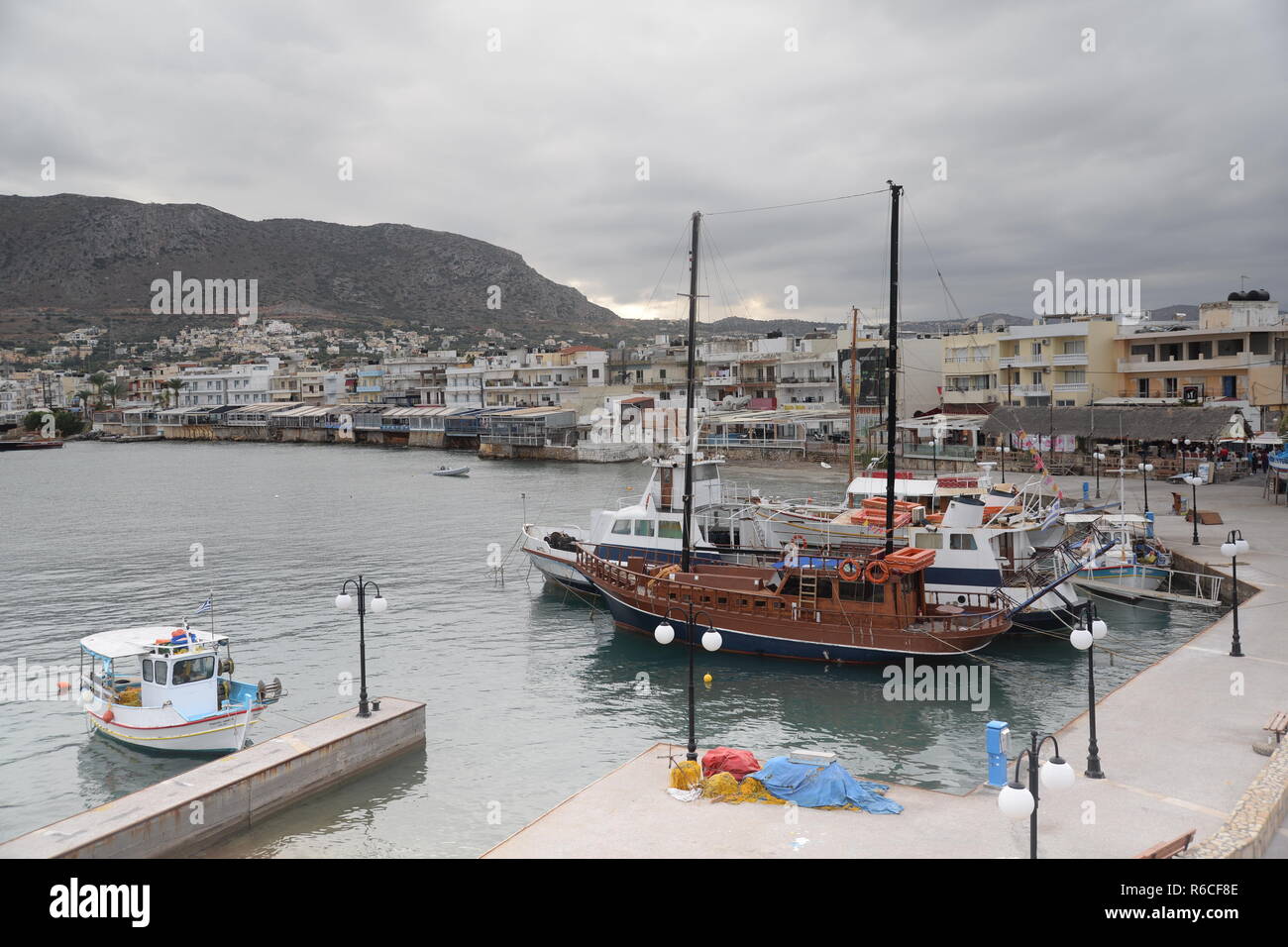 Harbor hersonissos crete greece hi-res stock photography and images - Alamy