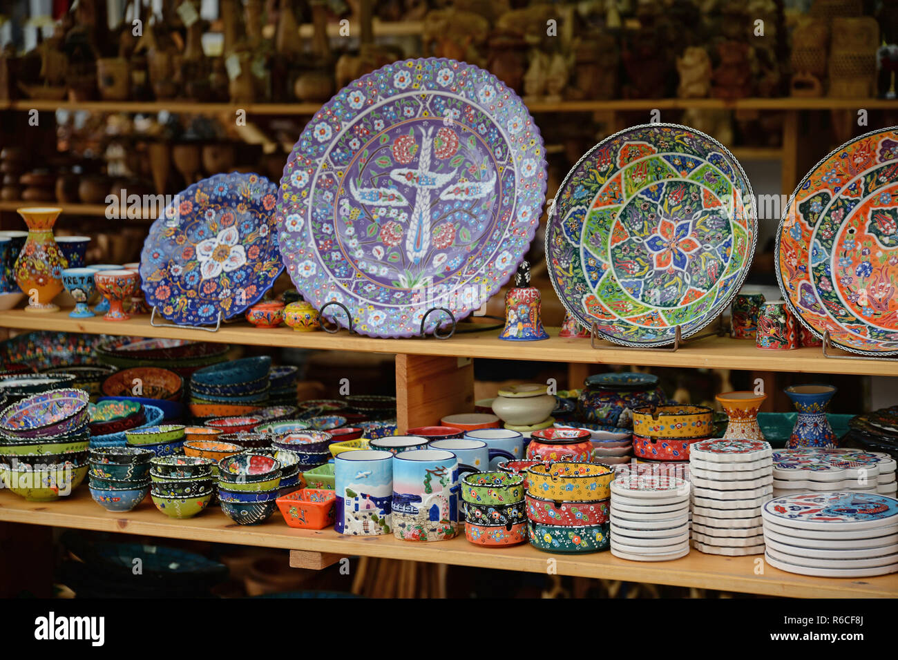 pottery on crete Stock Photo - Alamy