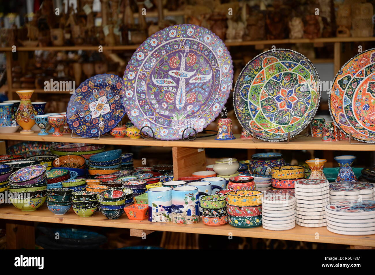 pottery on crete Stock Photo - Alamy