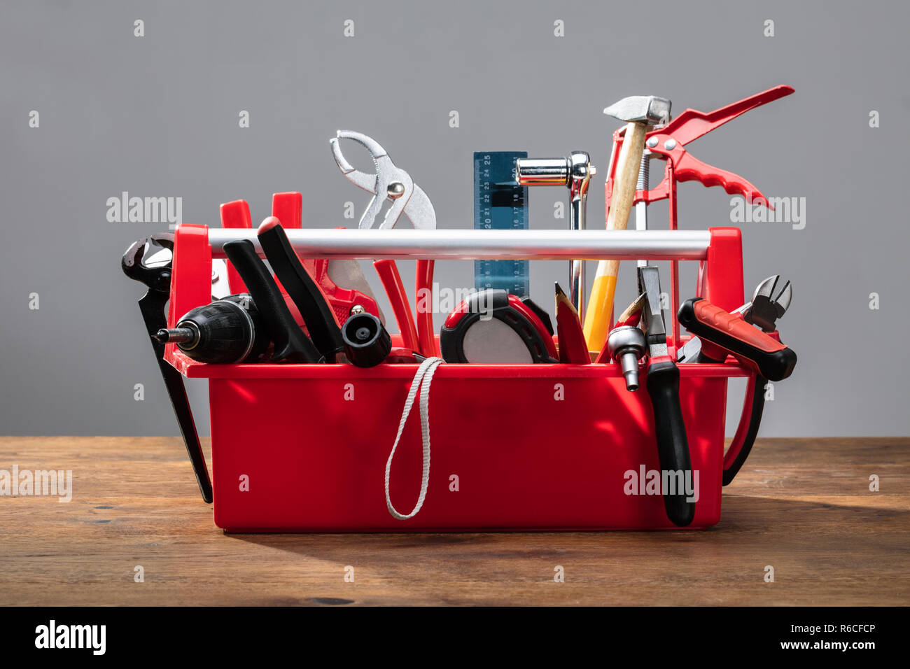 Toolbox With Different Worktools Stock Photo - Alamy