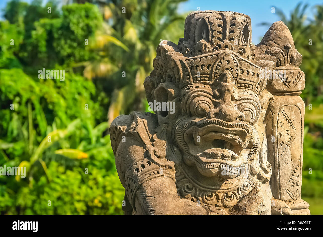 Scary sculpture close up Stock Photo - Alamy