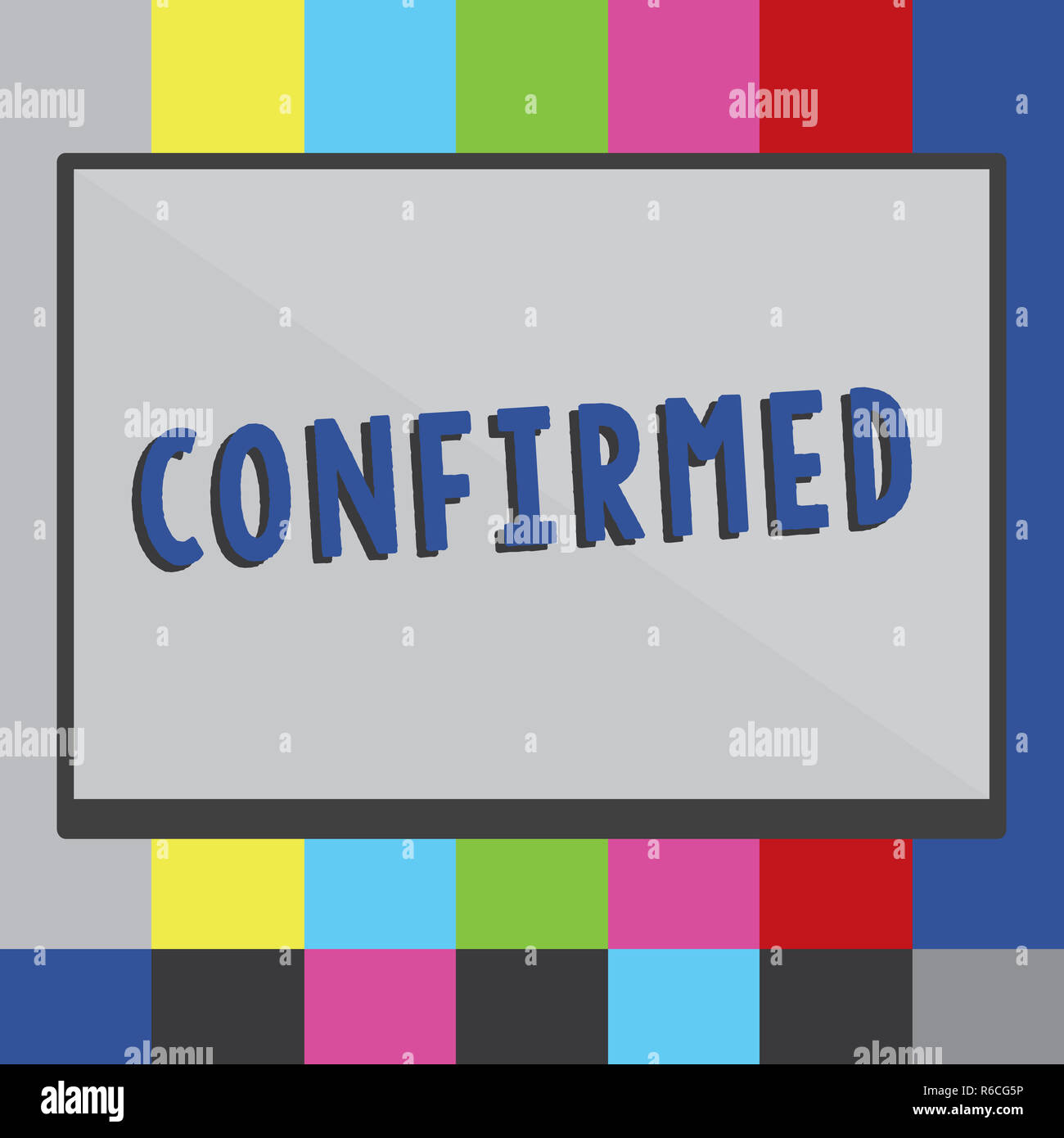 Word writing text Confirmed. Business concept for firmly established in ...