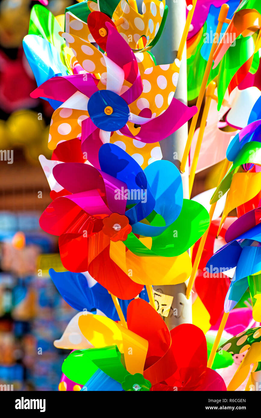 Wind Wheels For Kids Stock Photo - Alamy