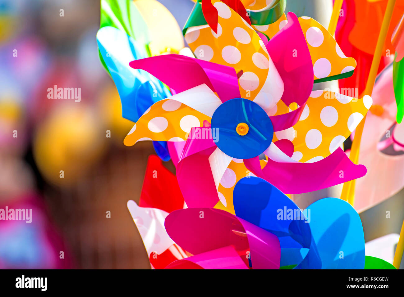 Wind Wheels For Kids Stock Photo - Alamy