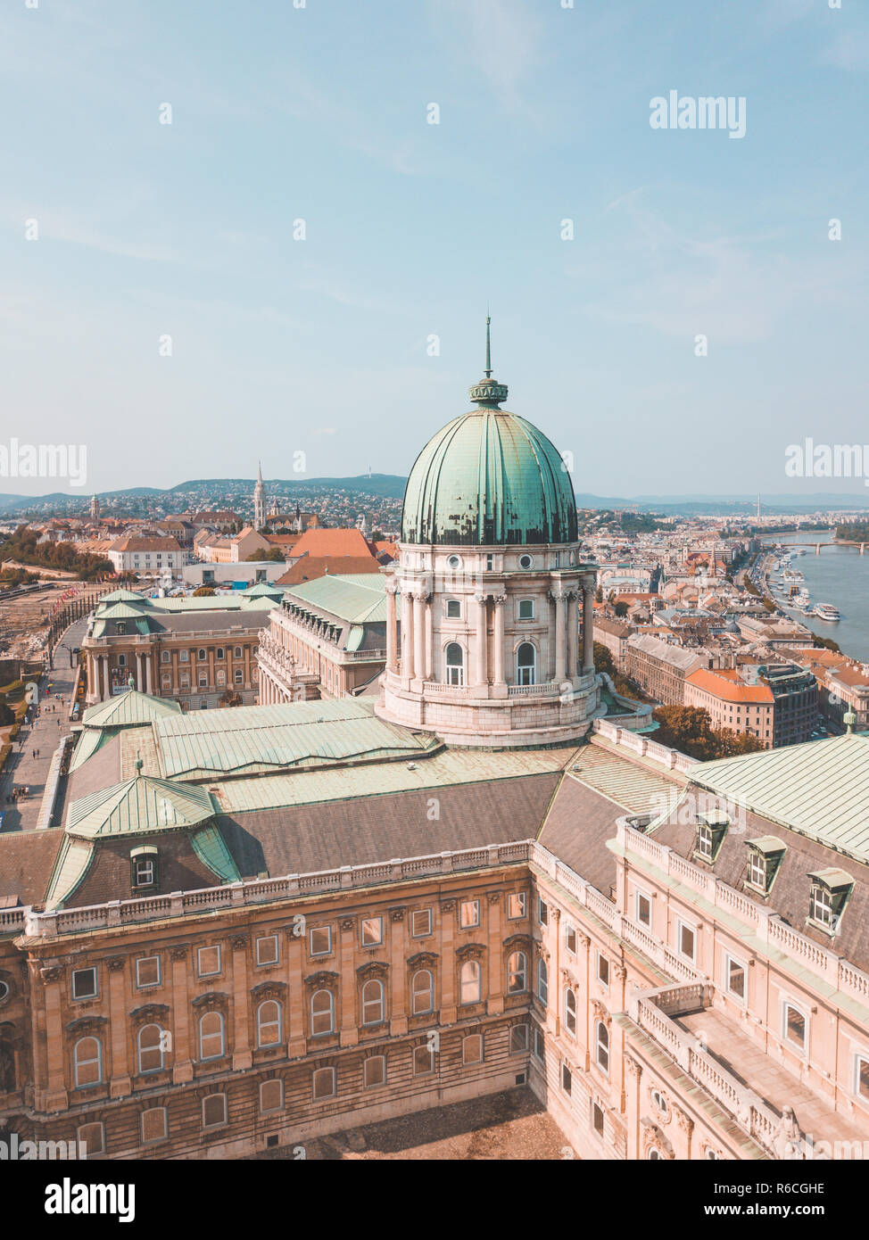 Budapest ancient castle. Buda Royal Castle Stock Photo - Alamy