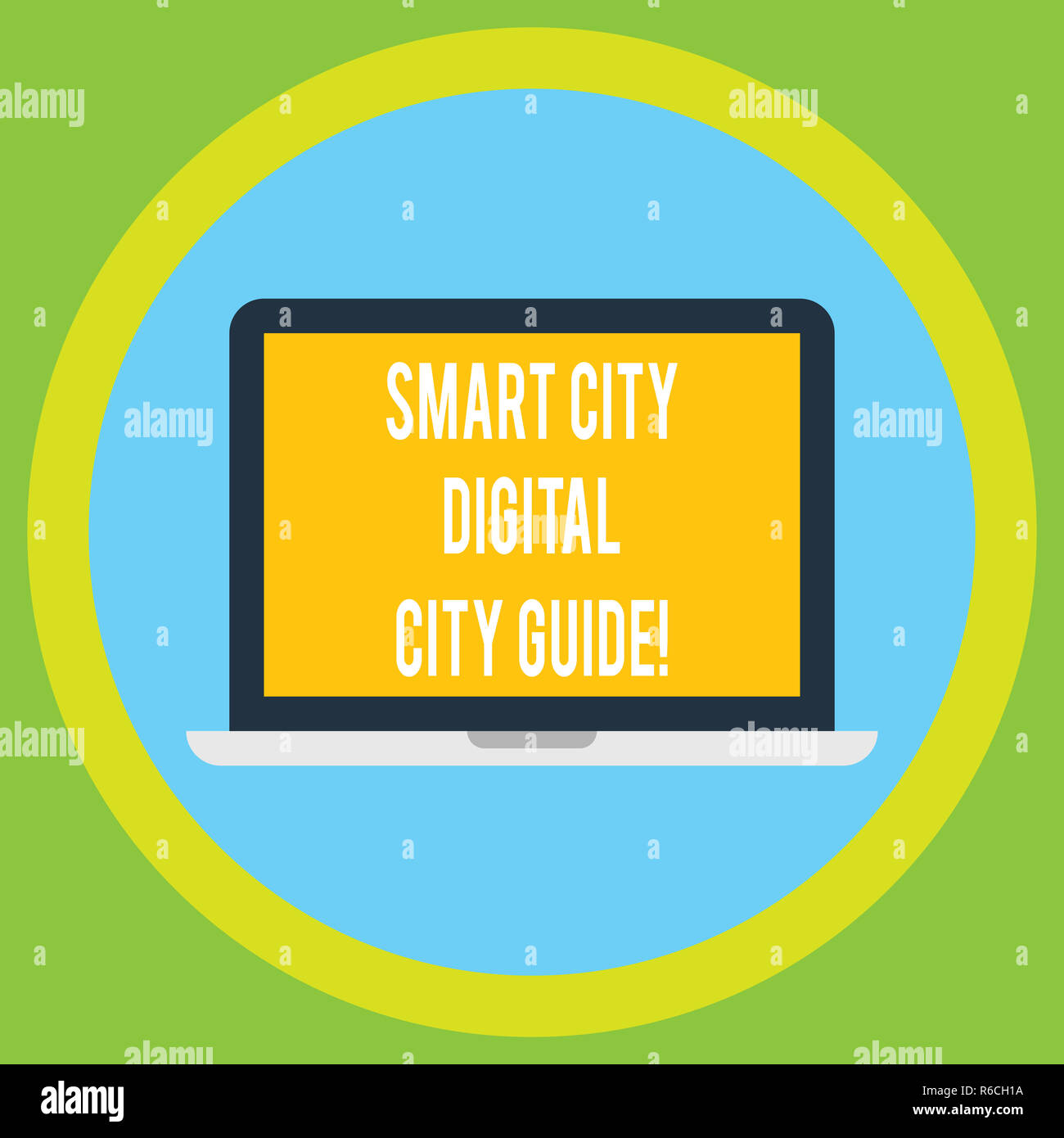 Handwriting text Smart City Digital City Guide. Concept meaning ...
