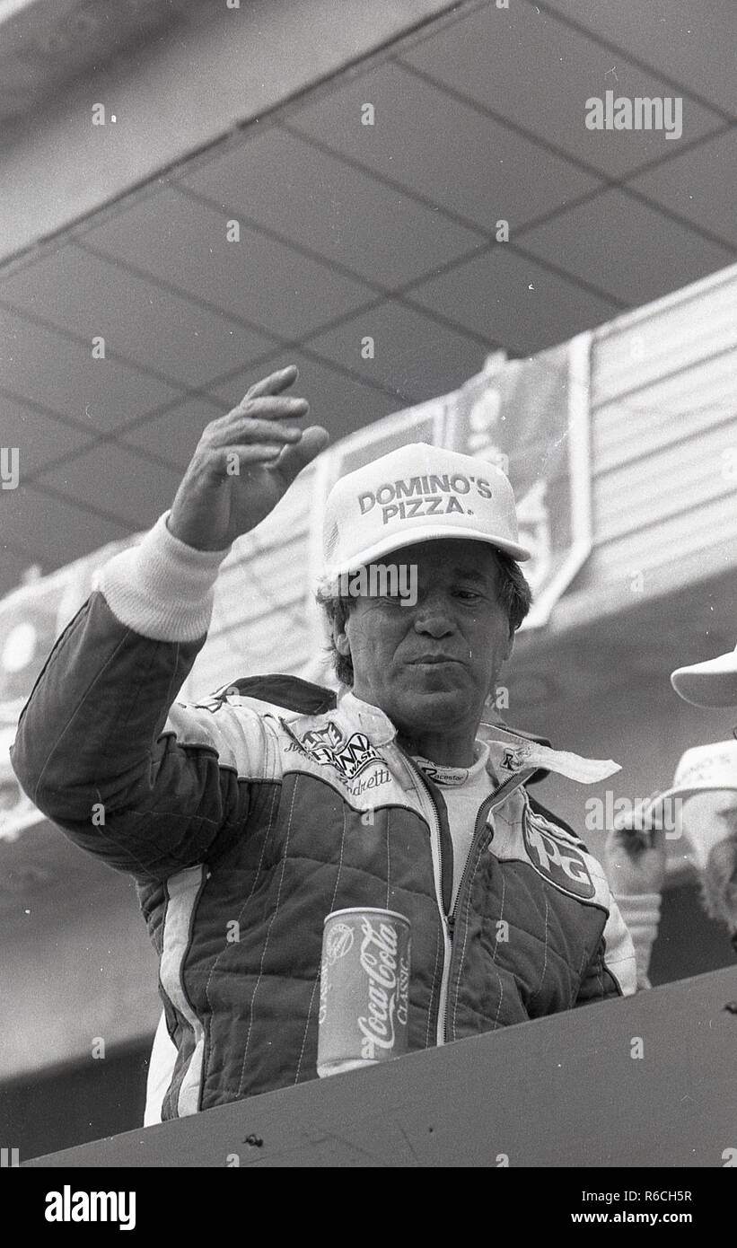 Mario andretti after the pocono 500 race hi-res stock photography and ...
